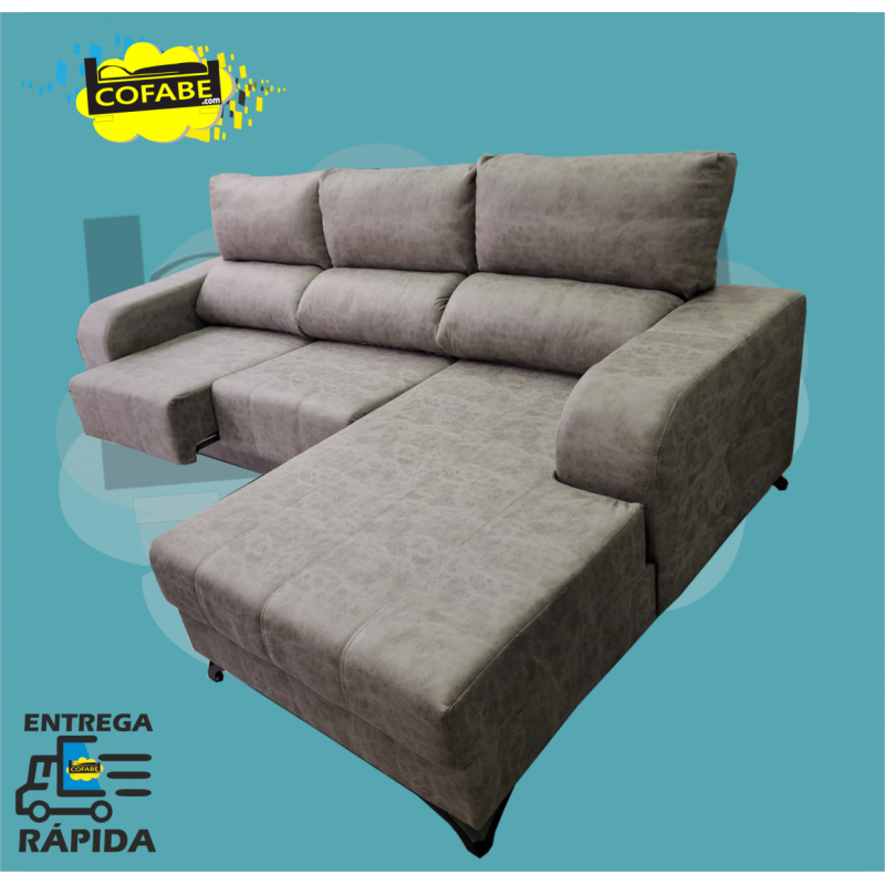 Sofá Chais. 275*165cm Pata Alta BER
